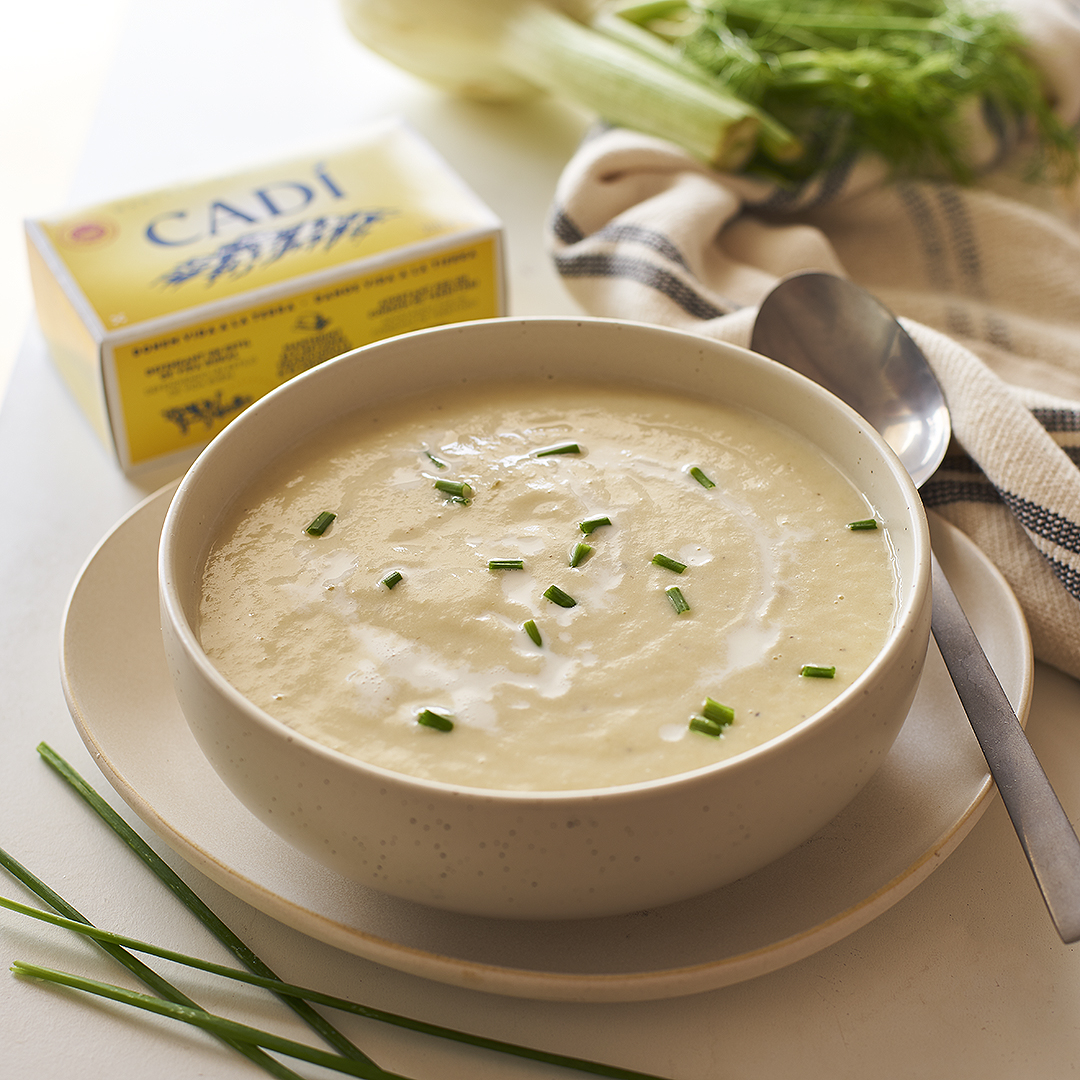 Fennel Vichyssoise with Cadí Butter PDO - Cadí | Since 1915